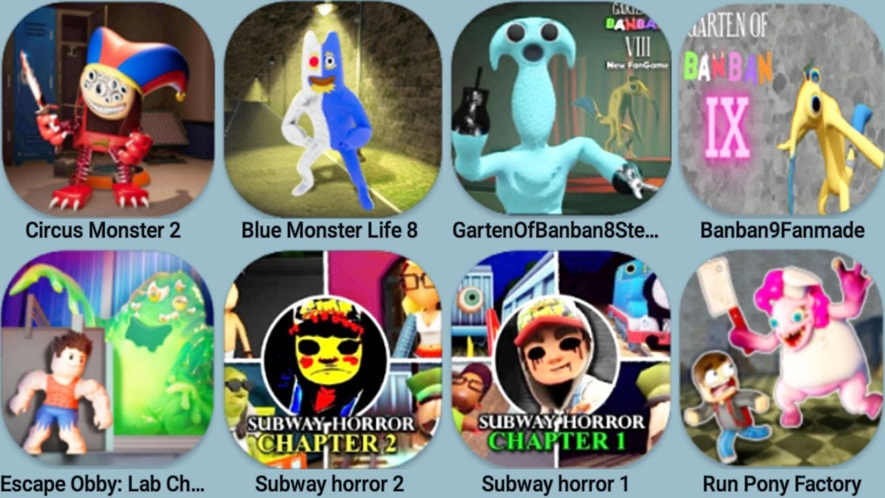 Circus Monster Color 2, Blue Monster 8, Banban 8 Steam, Banban 9 Mod ...
