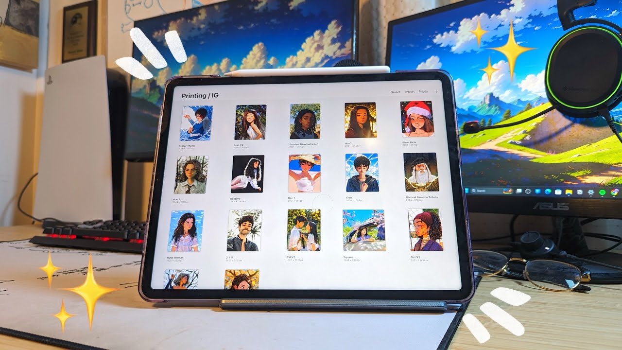 My Desk Tour As A Procreate Artist! - YouTube