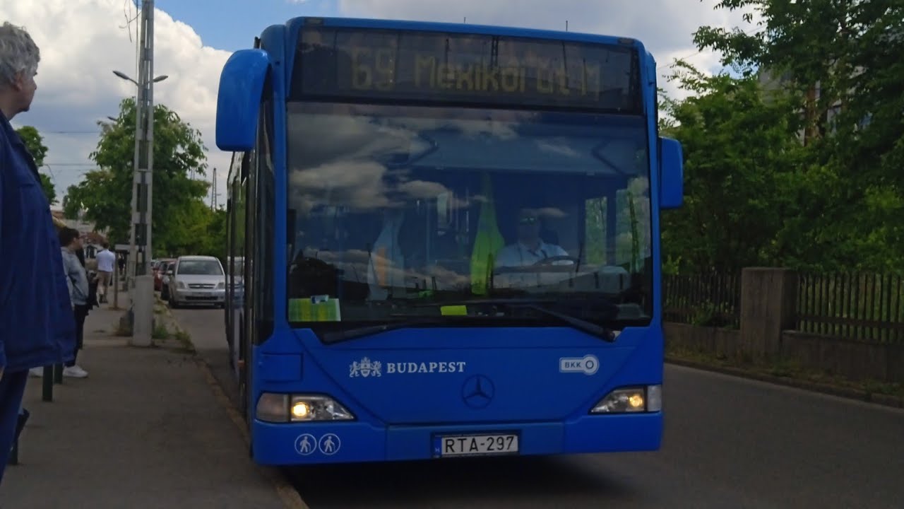 Utazás Mercedes Citaro O530-al a 69 villamospótlón. (RTA-297) - YouTube