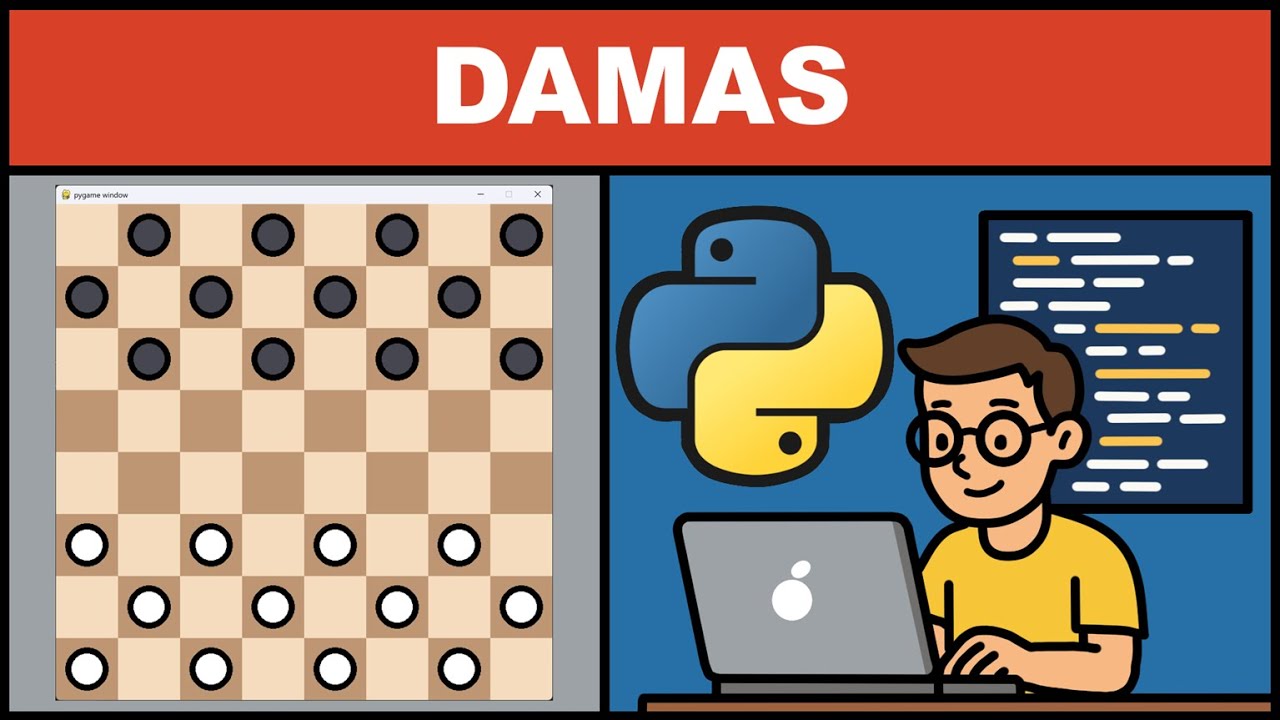 COMO PROGRAMAR O JOGO DAMAS EM PYTHON - YouTube