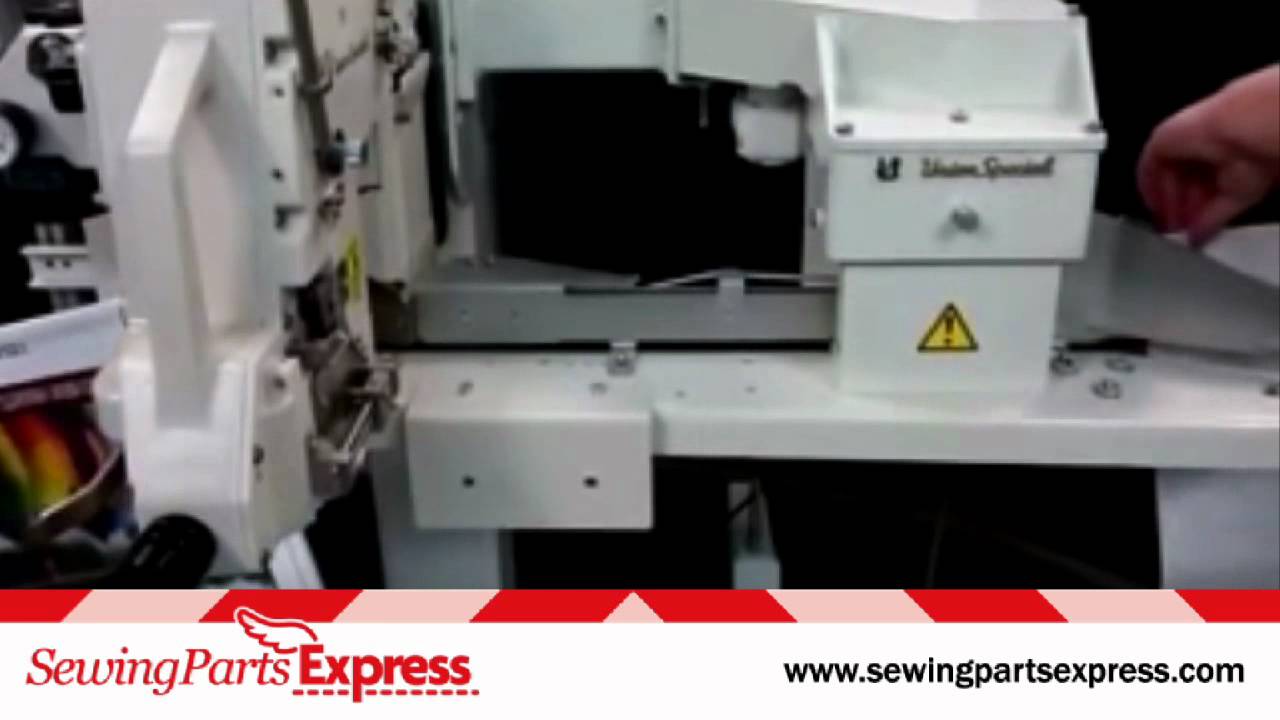 Union Special BC211P15-1 with Foldover Power Infeeder for closing Bags ...