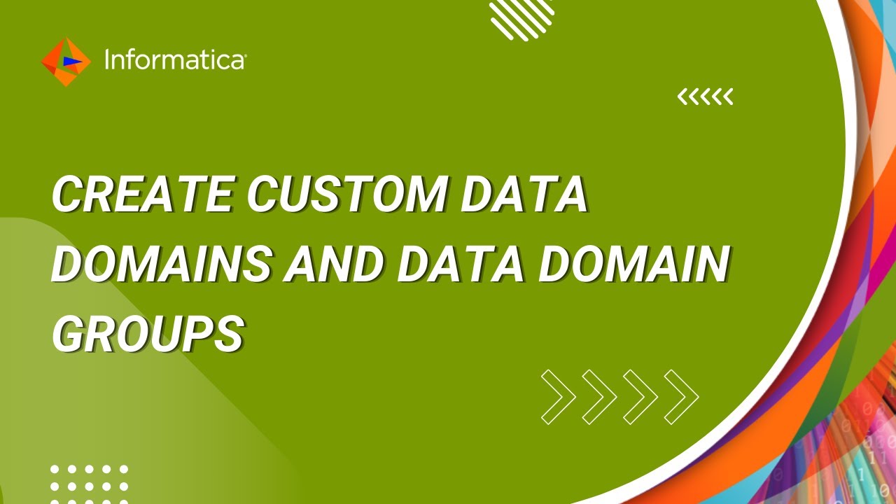 How to Create Custom Data Domains and Data Domain Groups in Catalog ...