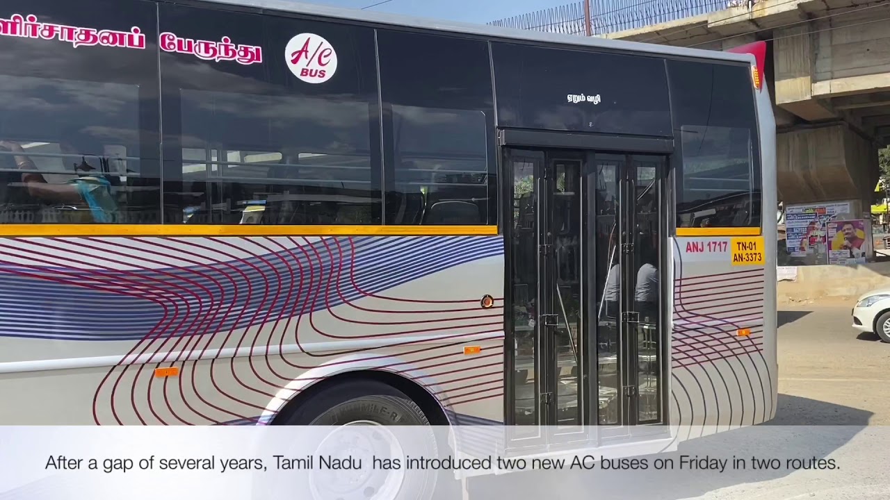Chennai gets two new MTC AC buses - YouTube