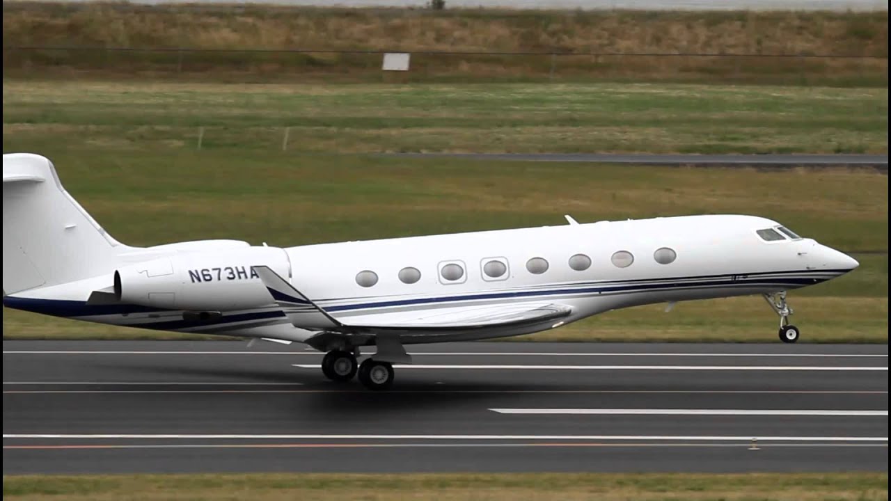 N673HA - Gulfstream G650 - YouTube