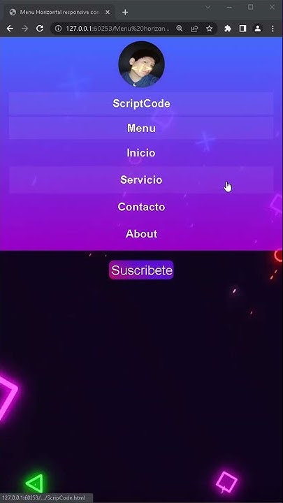 Crear un menú horizontal responsive con HTML y CSS - YouTube
