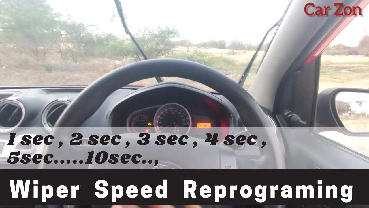 How to set different intervals for wiper? - YouTube
