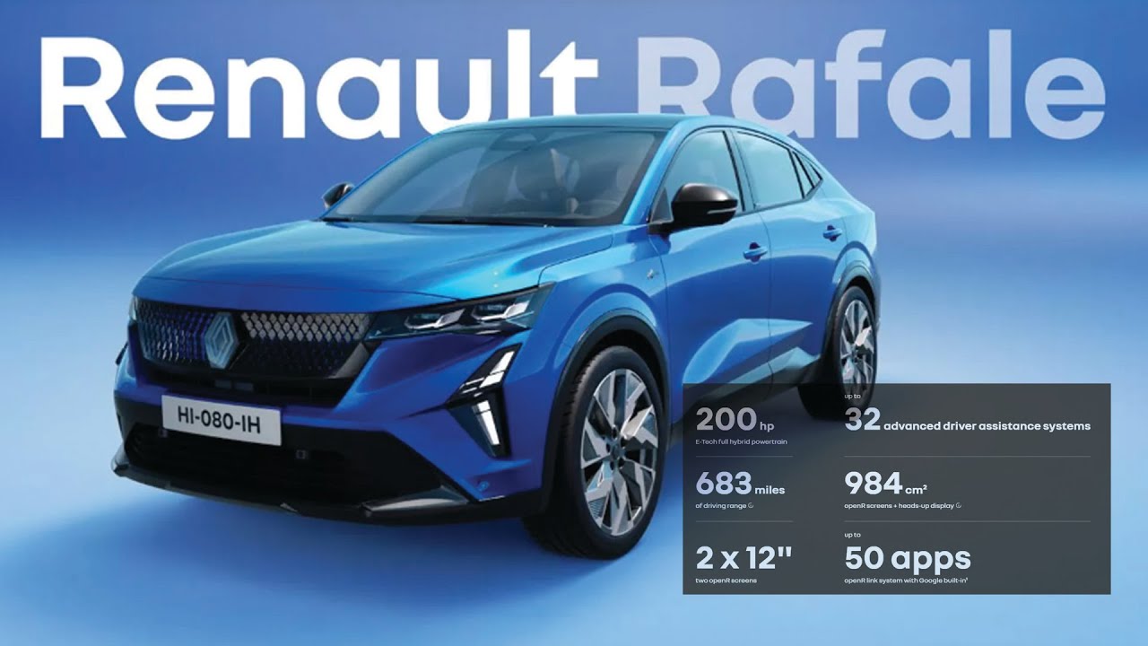 Renault Rafale E Tech 4x4 300 HP - Introduces The new E Tech Plug in ...