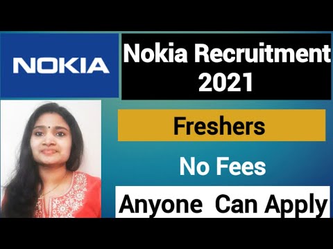 Nokia Recruitment 2021| Work From Home Job| Freshers Anyone Can Apply ...
