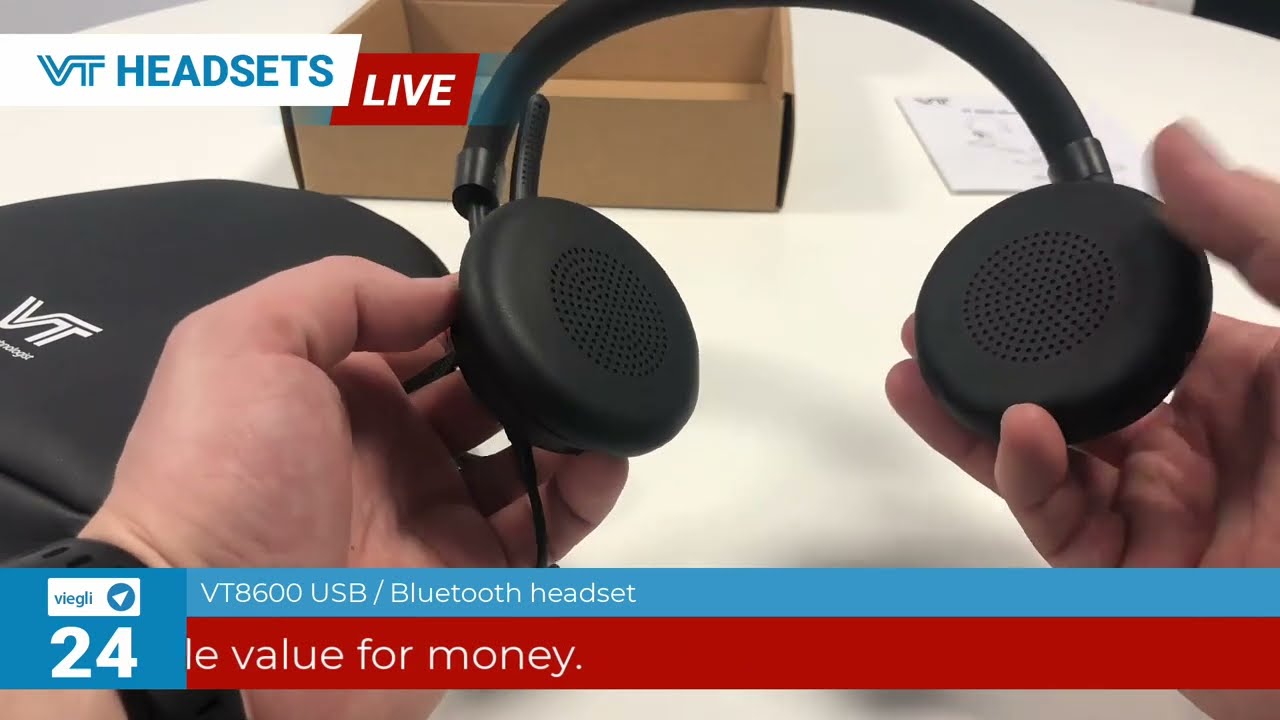 VT8600 USB / Bluetooth Headset - YouTube