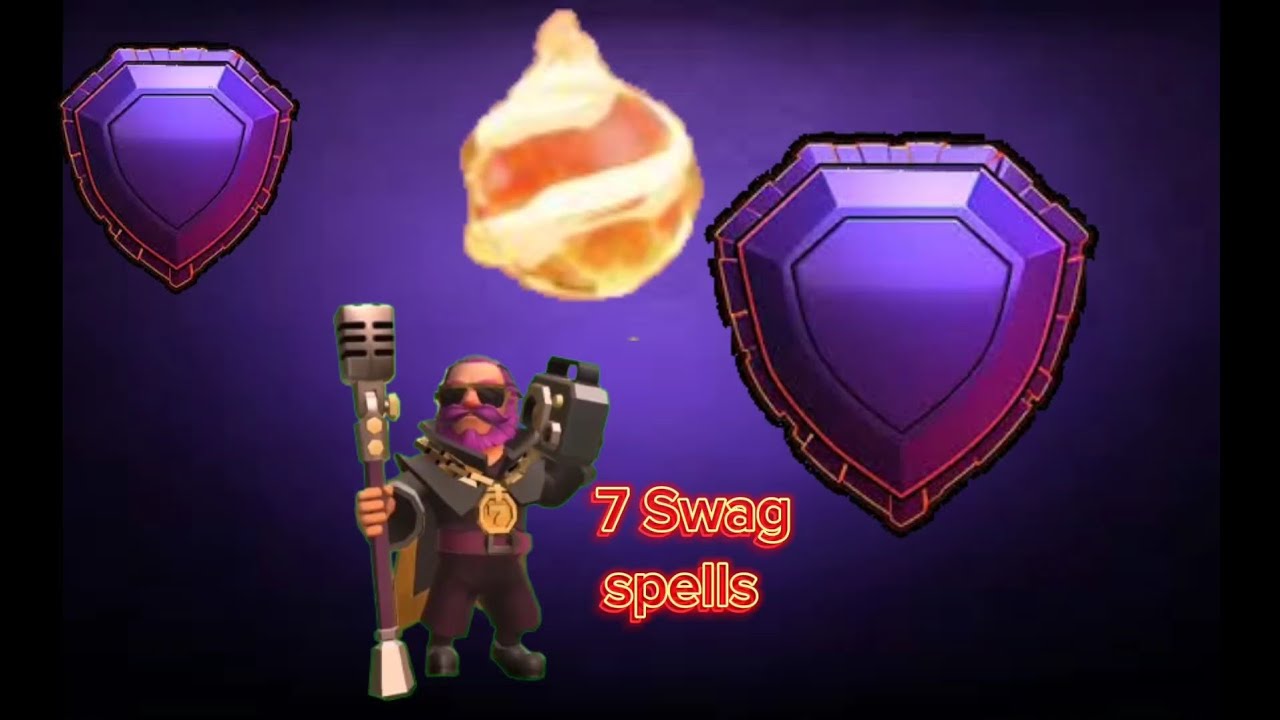 7 Swag spells /COC Road to Legend Rank 1 Fireball mass rocket loon ...