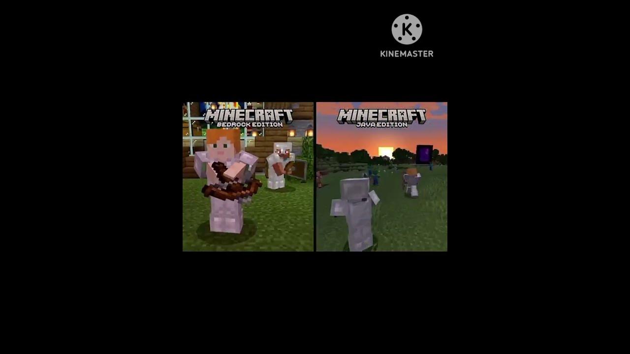 Minecraft Java edition vs pocket edition Minecraft new update 1.2190 ...