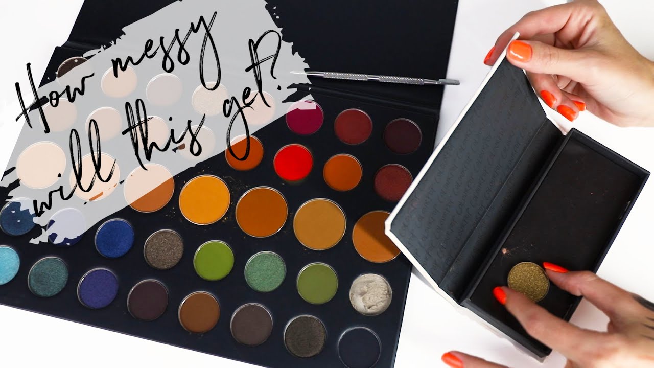 Depotting The Morphe 39A Palette - YouTube