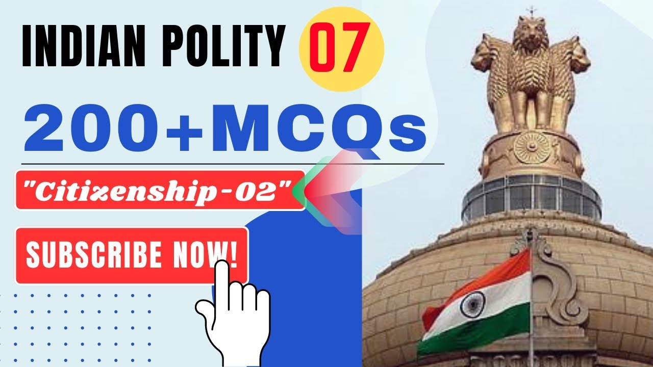 Indian Polity Most Important 200+ MCQs l Central and State Competitive ...