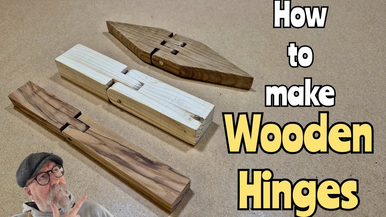Easy to make Wooden Hinges. - YouTube