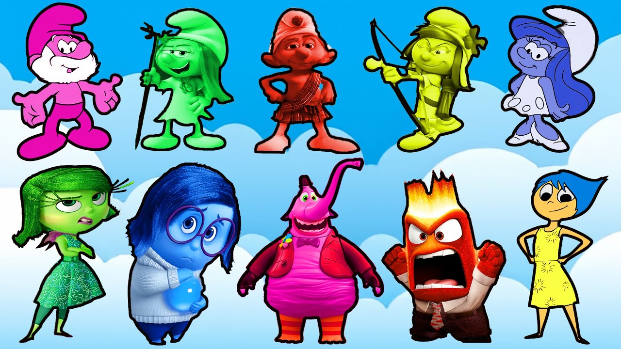 Choose the Smurf Color That Matches Disgust, Sadness, Embarrassment ...