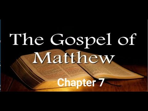 Matthew chapter 7 - YouTube