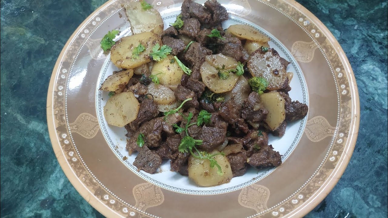 Hyderabadi| hari mirch| gosh fry - YouTube