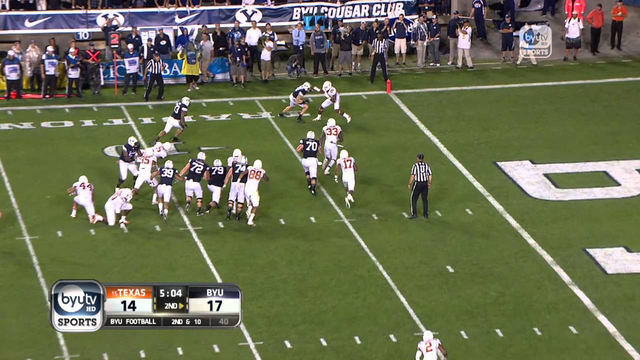 Paul Lasike - 2nd Quarter 10 yard Rushing TD vs. Texas - YouTube