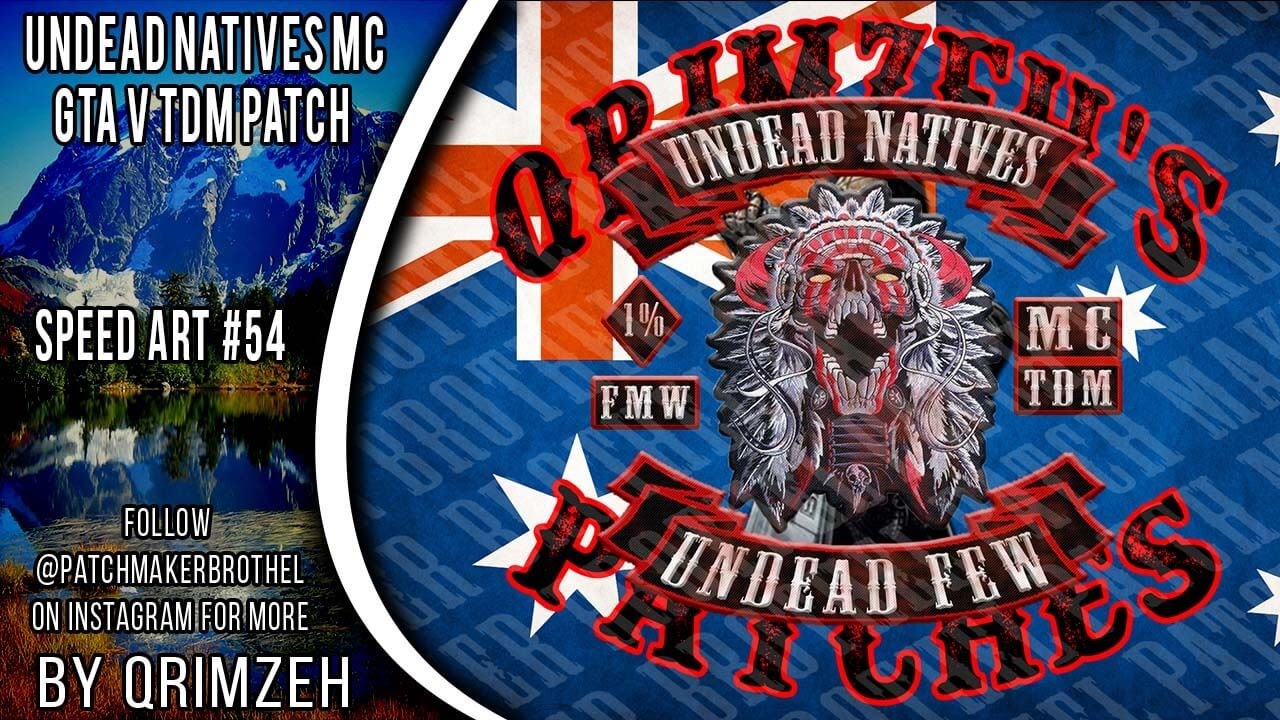 Undead Natives MC GTA V TDM Patch Speedart #54 | By Qrimzeh - YouTube