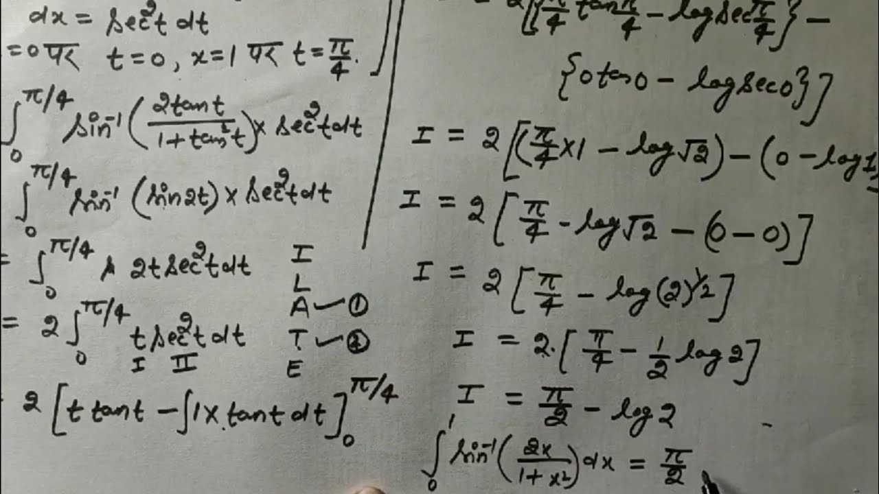 Most Important Questions of Integration.समाकलन के महत्वपूर्ण प्रश्न ...