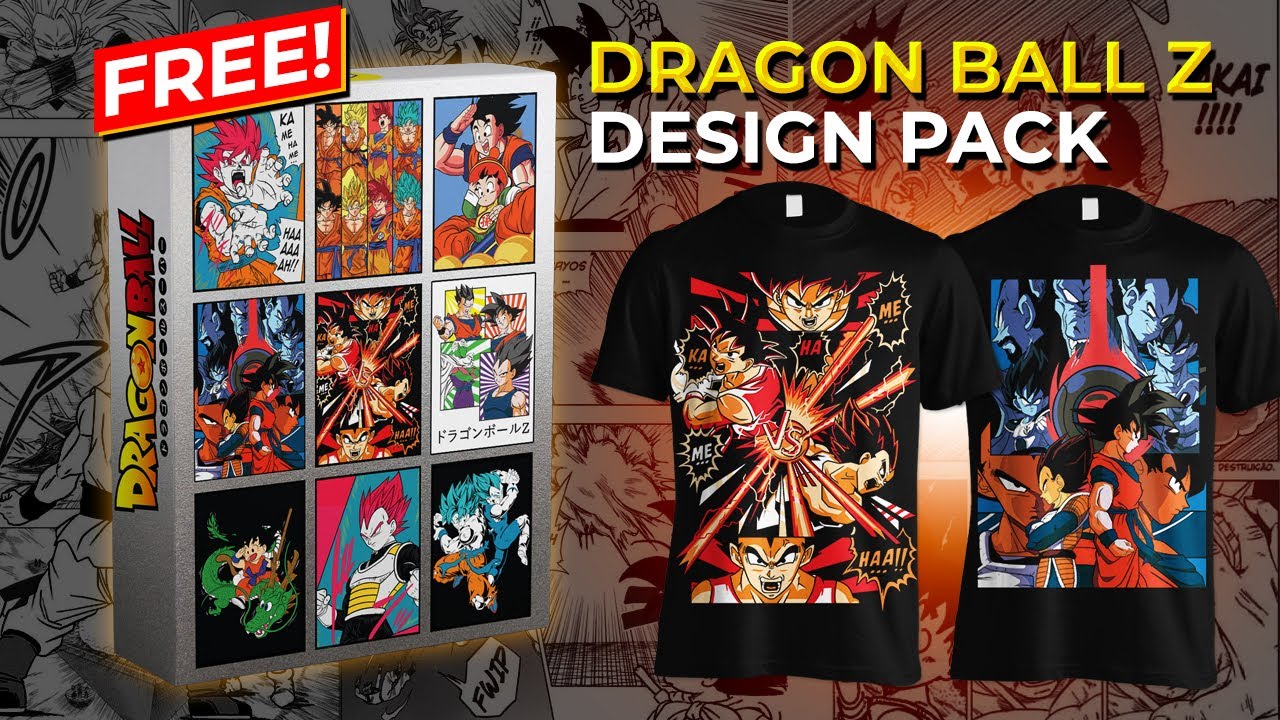 ANIME DRAGON BALL Z VECTOR DESIGN PACK - YouTube
