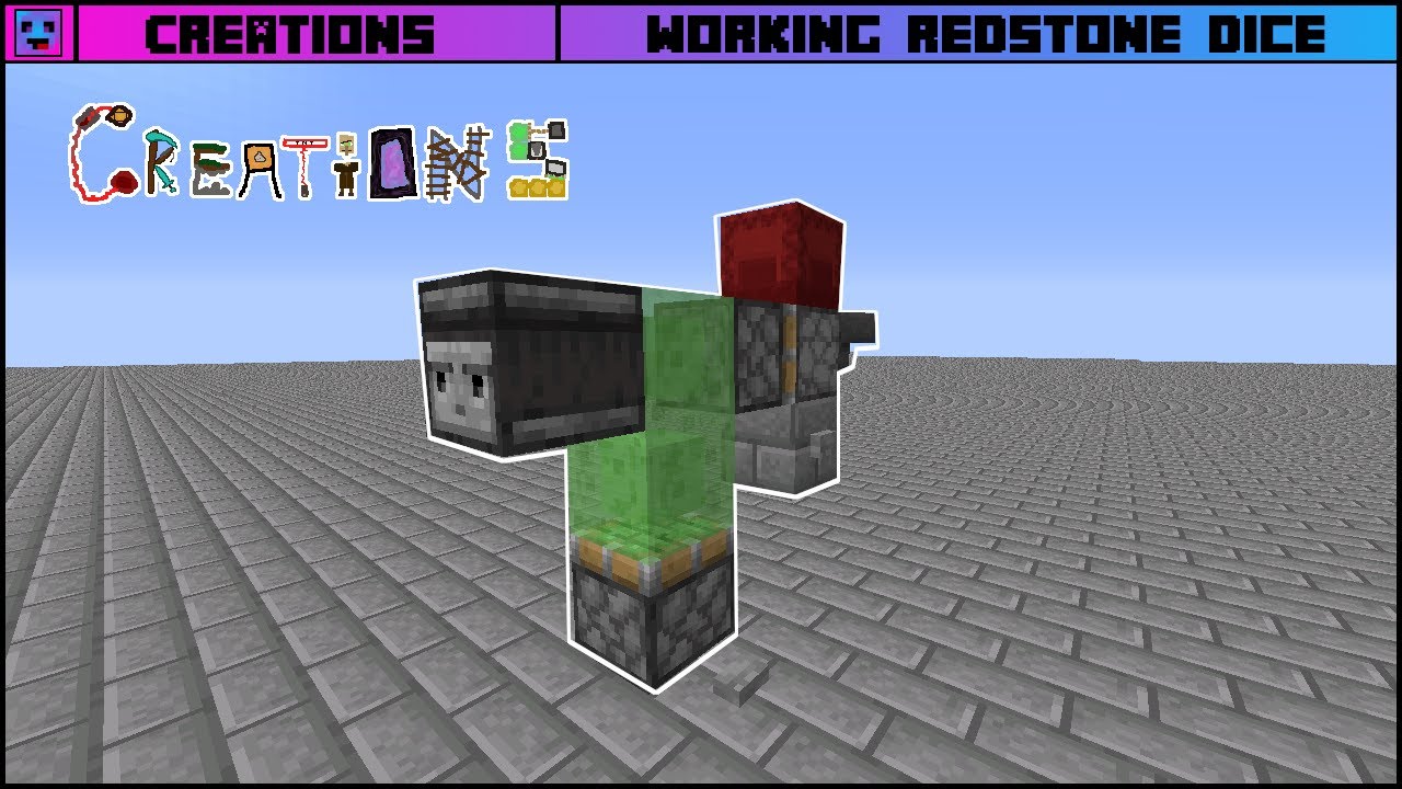 Creations || Redstone || Working Dice In Survival Minecraft - YouTube