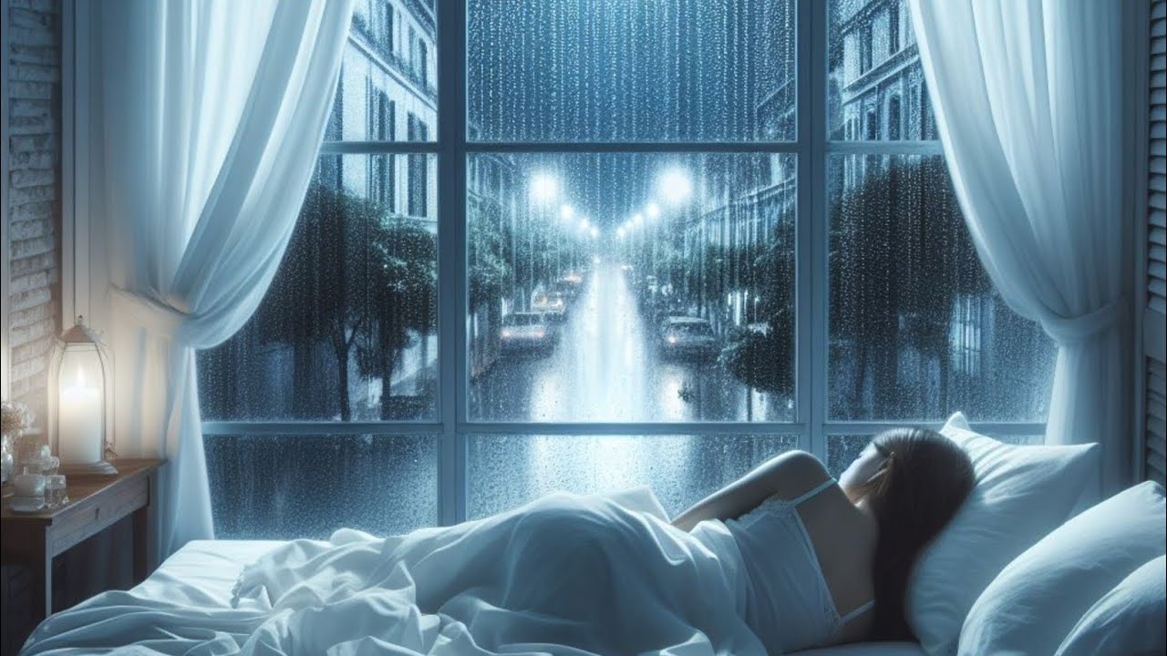 Rain NO THUNDER, Heavy Rain Sounds For Sleeping, Night Rain For Sleep ...