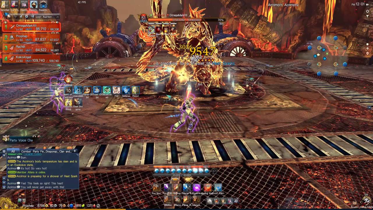 BNS: Hell Furnace 4man - FM Drive Ball Position - YouTube