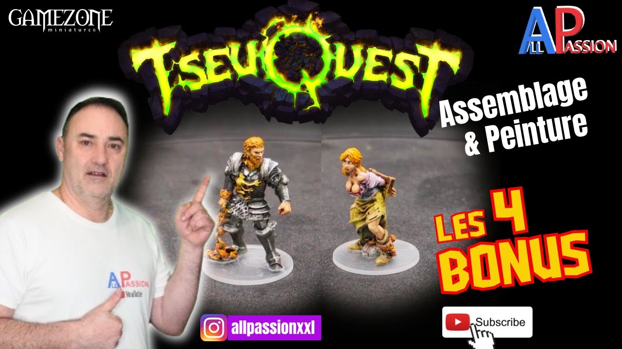TseuQuest / Assemblage et Peinture des 4 personnages Exclusifs ...