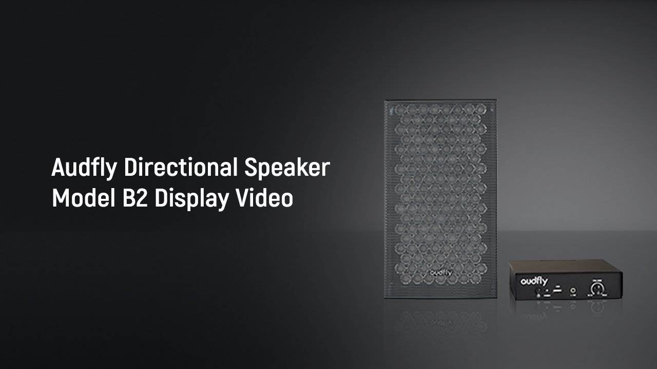 Audfly Directional Speaker B2 Display Video - YouTube