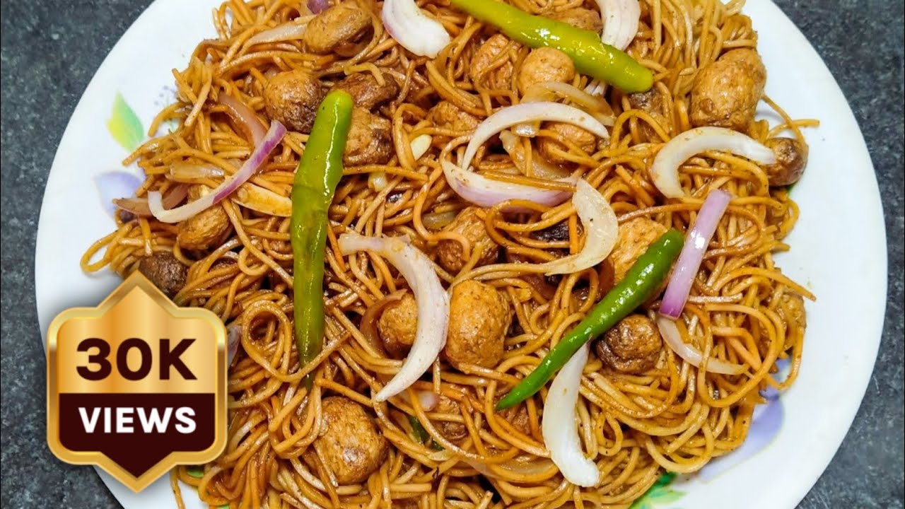 How To Make Soya Chowmin At Home l Non-Veg Feel For Veg People l Soya ...