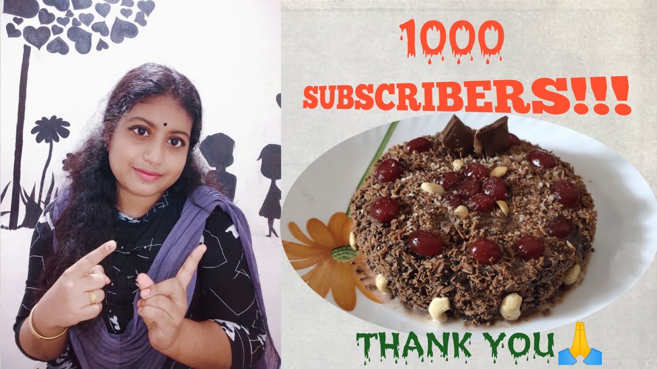 Thank You All 1000 Subscribers!!! | Celebrating With Chocolate Cake ...