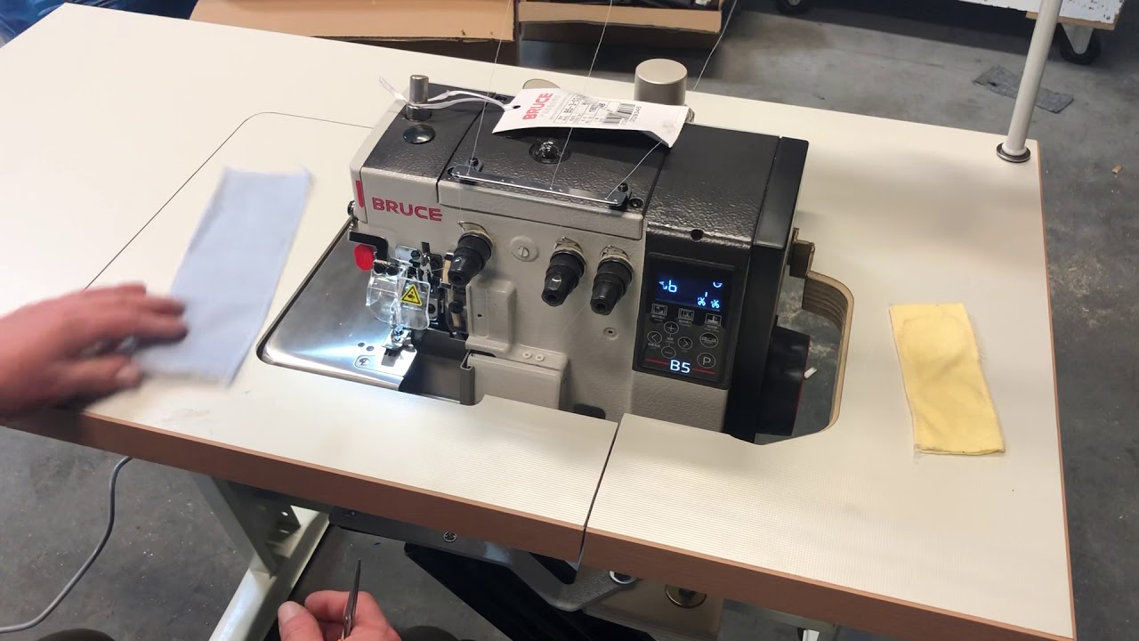 Bruce B5-3-02/233 Full Automatic Overlock Machine www.eubruce.com - YouTube