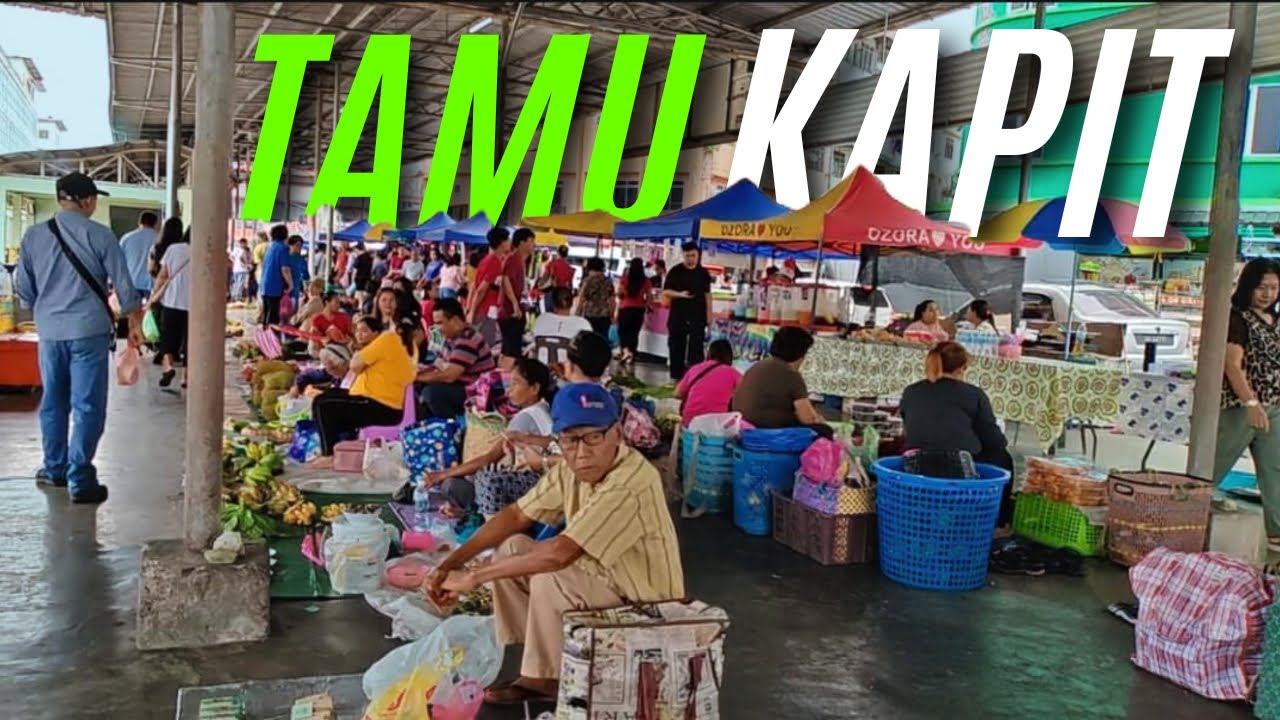 Membeli Lauk Di Tamu Kapit Dan Pasar Song - YouTube