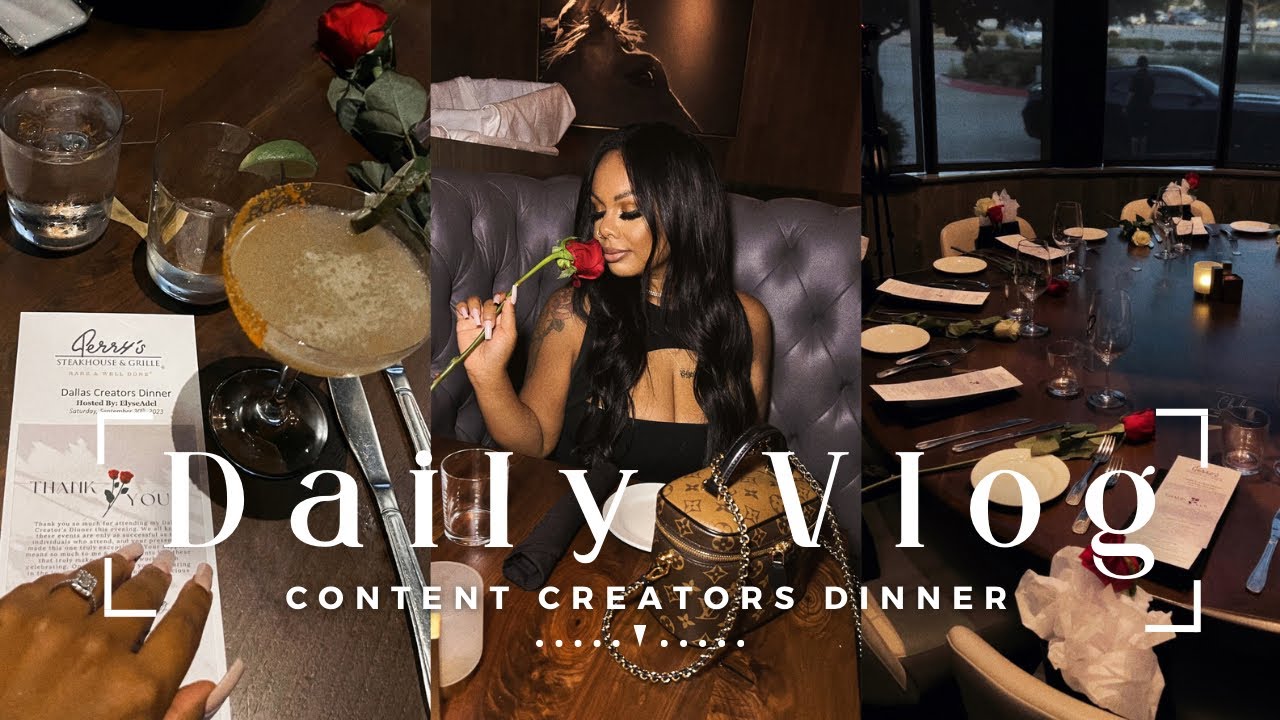 GRWM | CONTENT CREATORS DINNER + MINI INTERVIEW WITH BABE | - YouTube
