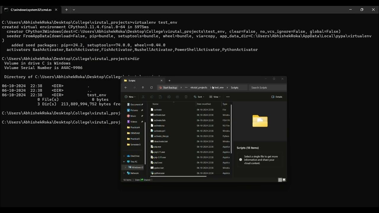 Create a Virtual Environment with Python Library (Easy Way) | Python Virtual Environment in ...