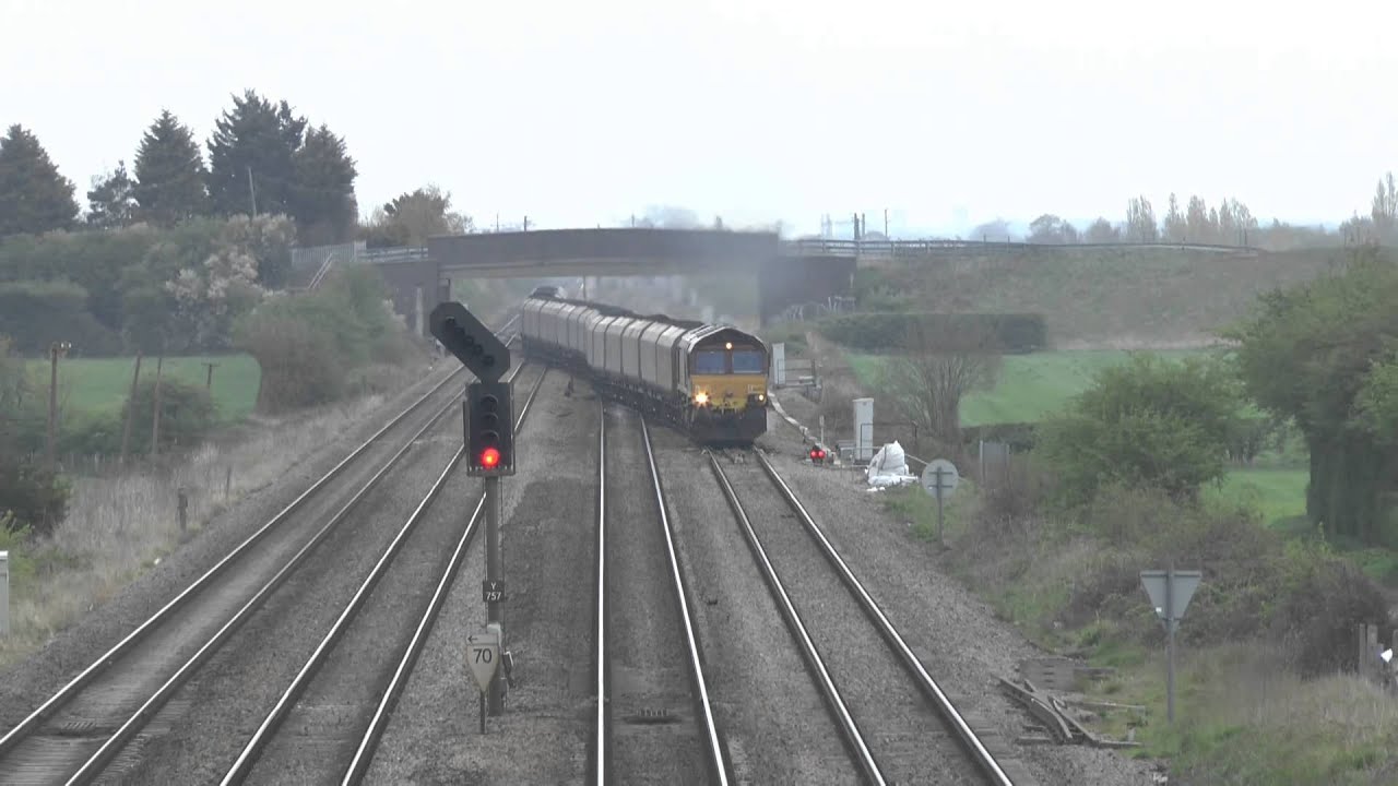 Trains at Colton Jn and Bolton Percy 21/04/2014 - YouTube