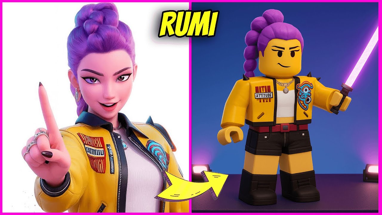 KPop Demon Hunters In Roblox Version | Jinu, Rumi, Mira, Zoey, Saja Boys, Soda Pop - YouTube