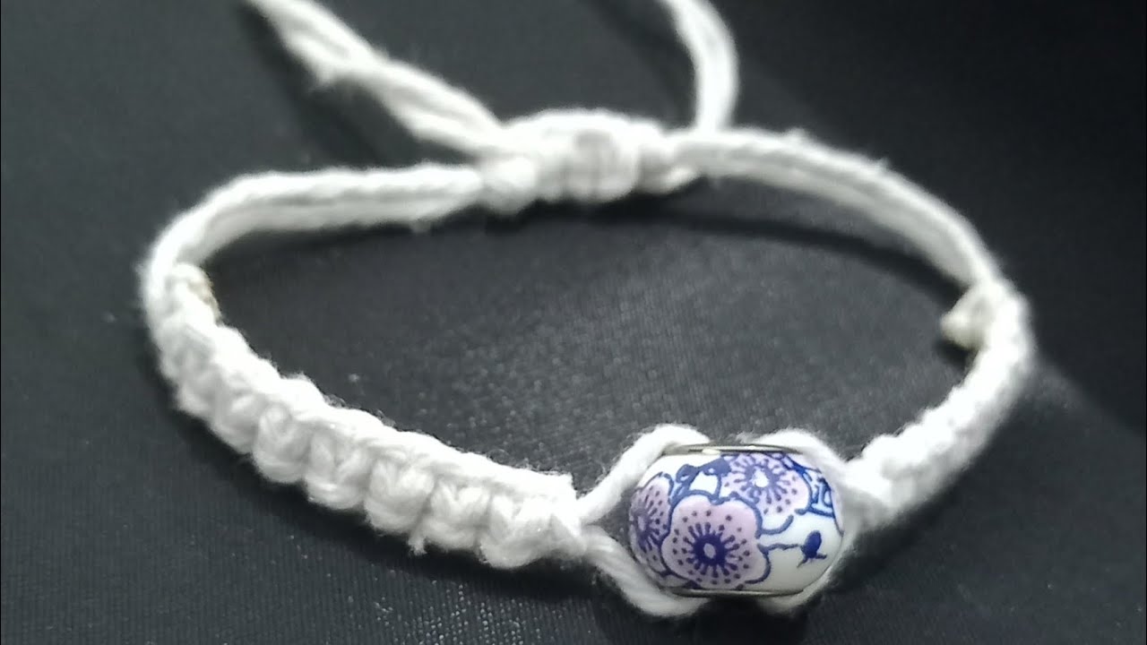 A white Braslet handmade it with love 💖💖 - YouTube
