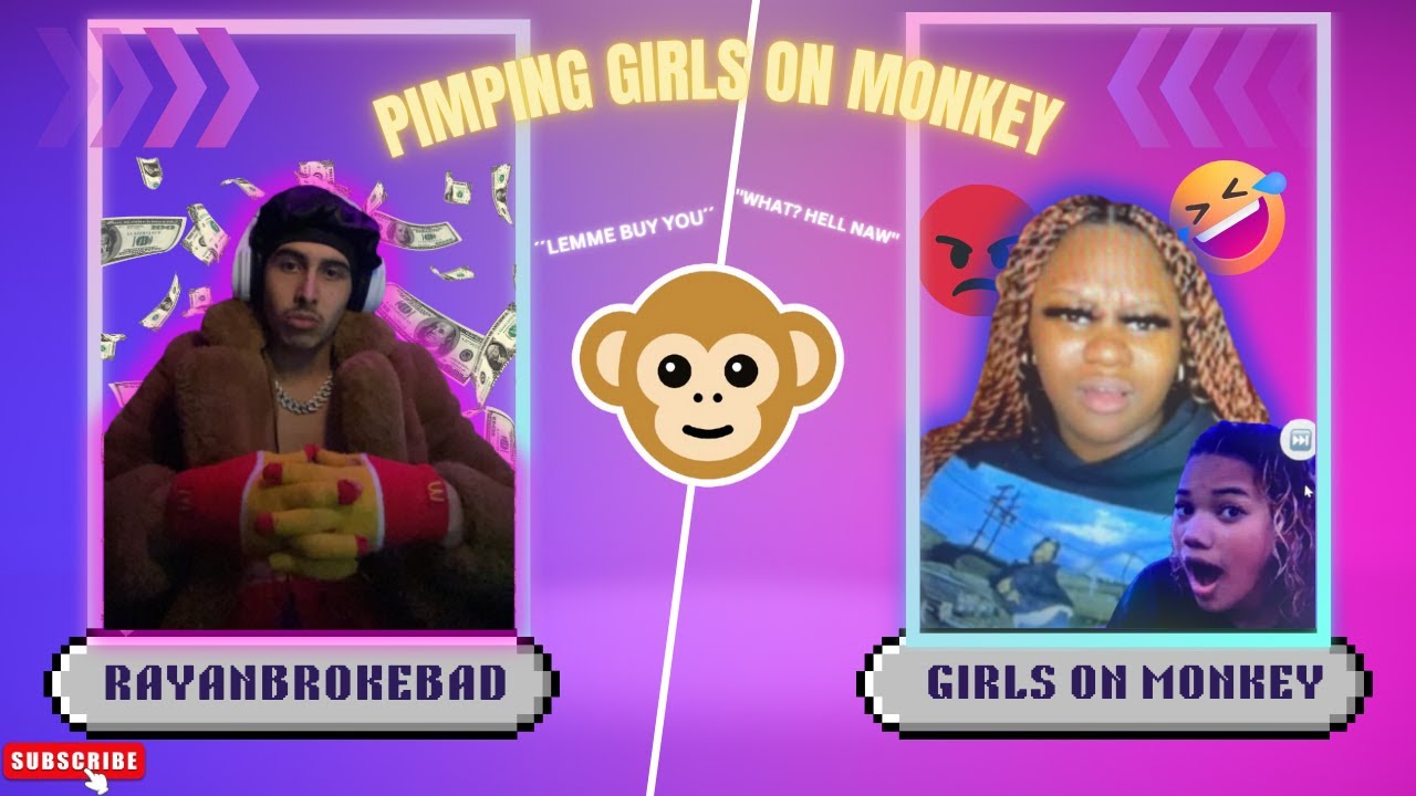 PIMPING GIRLS ON MONKEY💵(VERY FUNNY) - YouTube