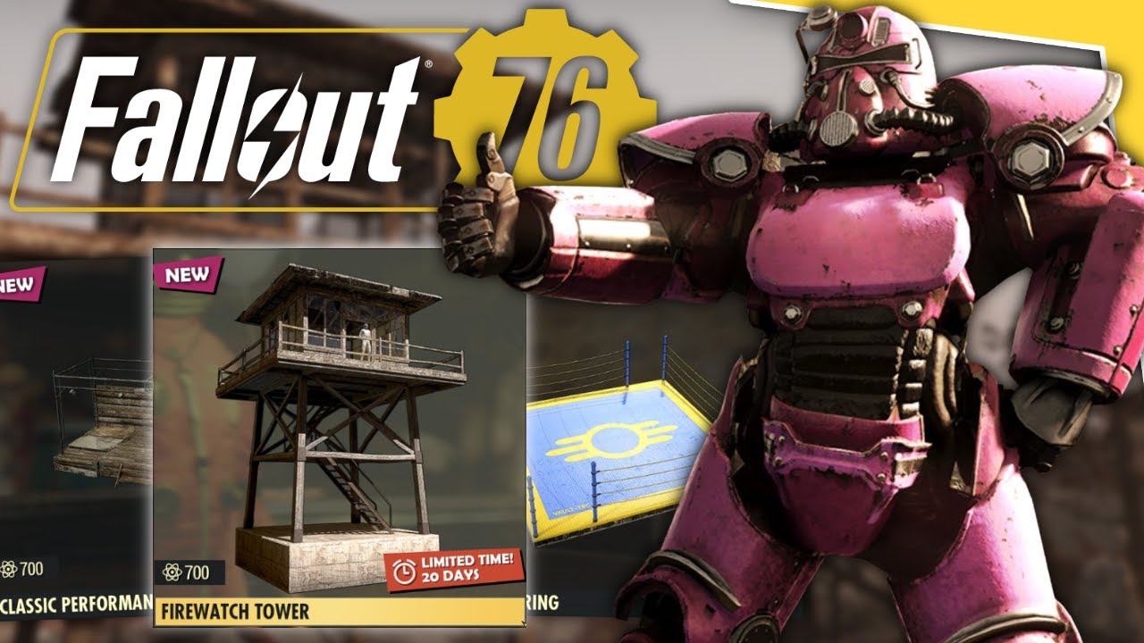 Fallout 76 - Atomic Shop Update: Firewatch Tower, Boxing Ring & More ...