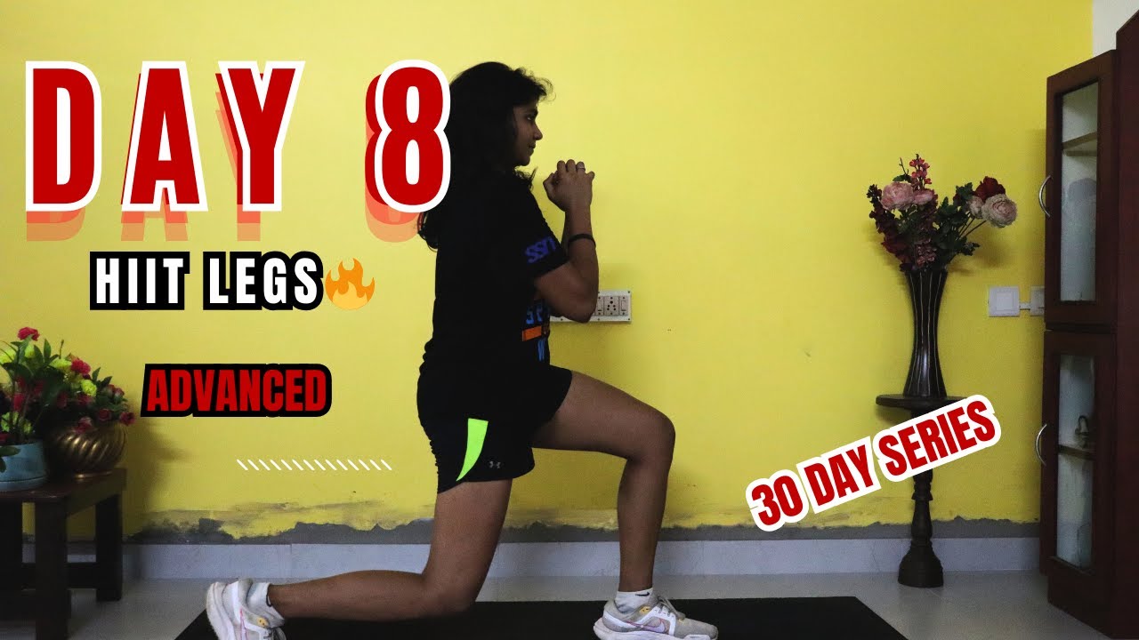 Day 8| Advanced HIIT Leg Workout for Fat Loss & Strength - YouTube