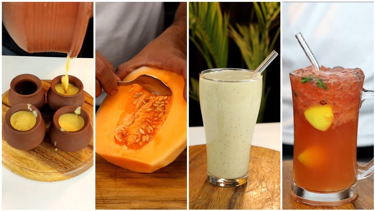 Mango 🥭 Matka Kulfi Ice Cream 🍧 / Refreshing Muskmelon 🍈 Juice ...