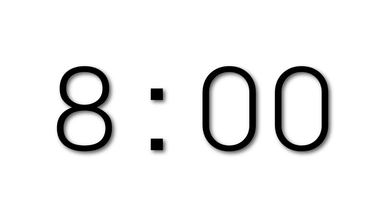 [ 8:00 ] Basic Countdown Timer - YouTube