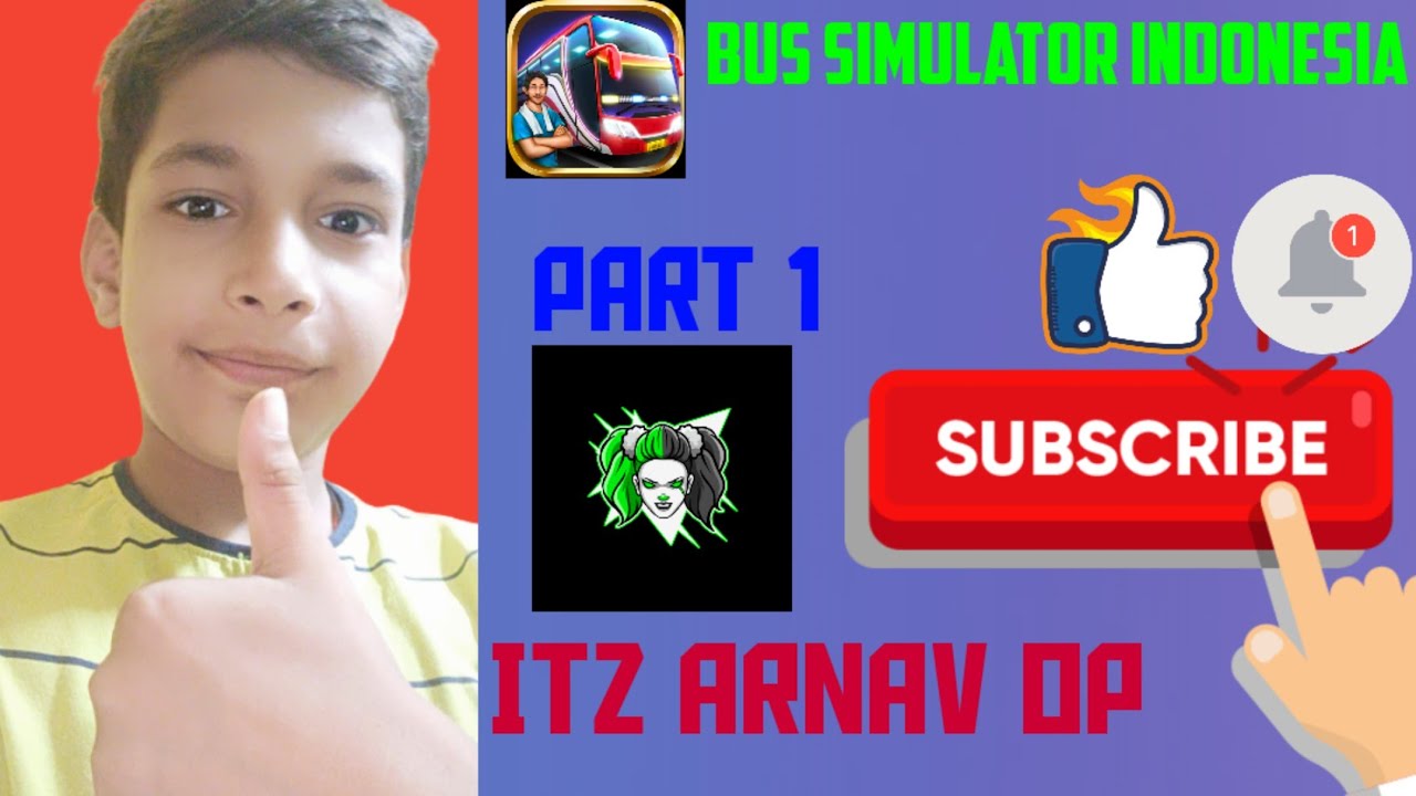 I play bus simulator Indonesia very op game/Itz Arnav op - YouTube
