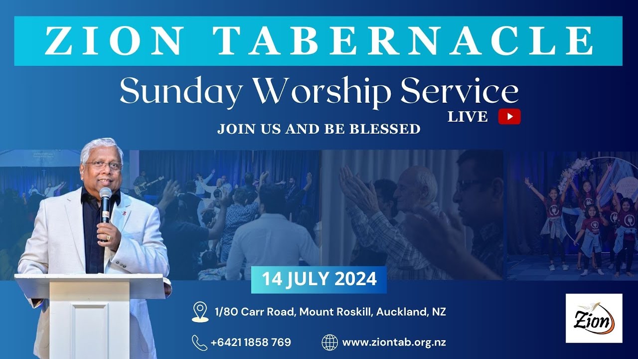 ZION TABERNACLE - Sunday Worship Service | 14 JULY 2024 - LIVE - YouTube