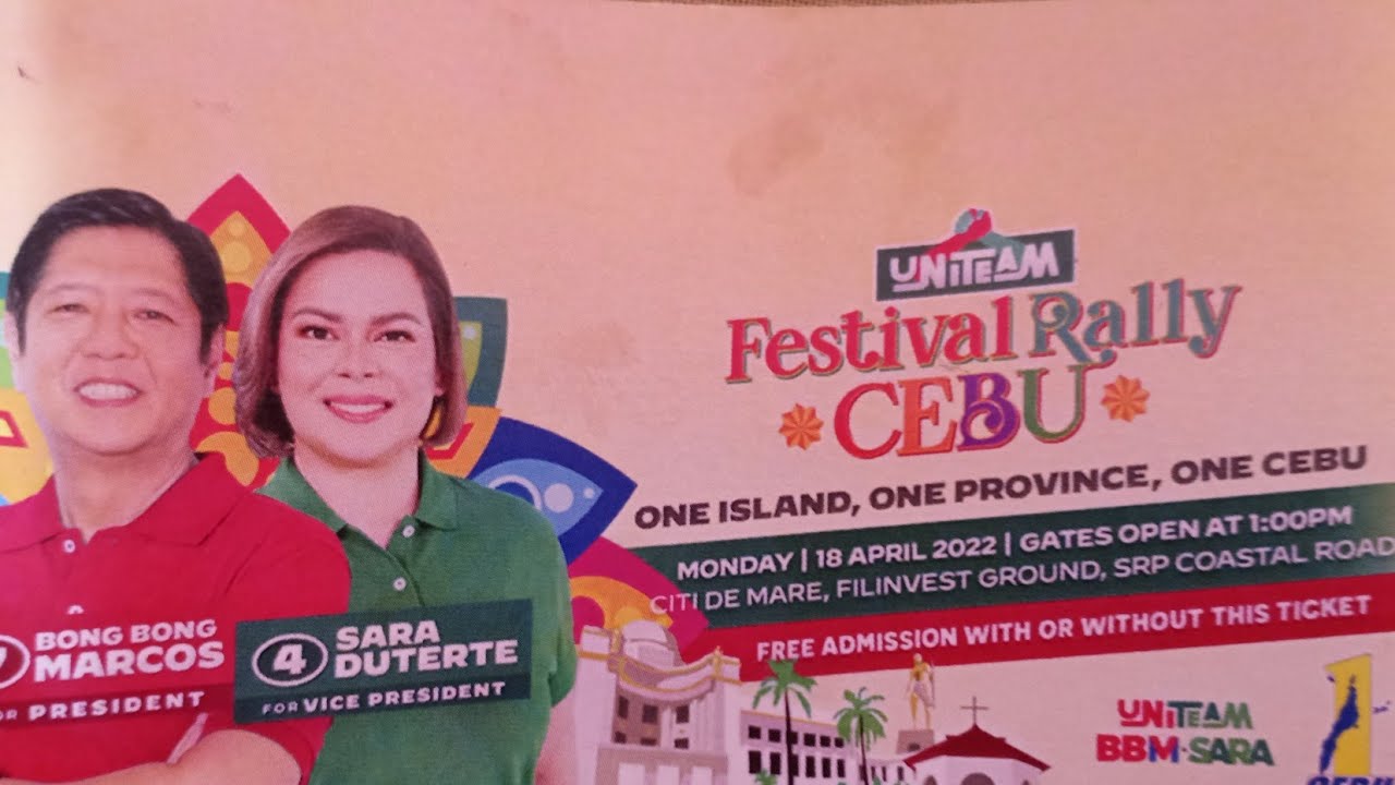BBM SARA UNITEAM FESTIVAL RALLY LIVE IN CEBU - YouTube