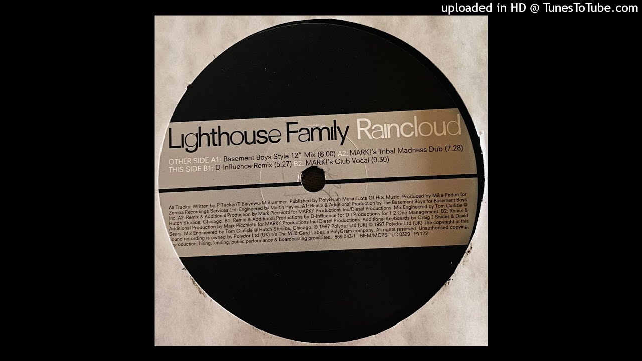Lighthouse Family | Raincloud (Basement Boys Style 12" Mix) - YouTube