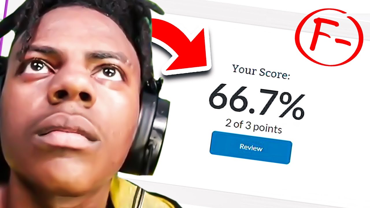 iShowSpeed *FAILS* His UNIVERSITY Quiz 💀 (BASIC MATH) - YouTube