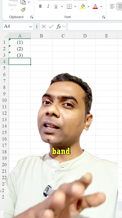 How to put serial numbers into brackets in #excel #shorts - YouTube